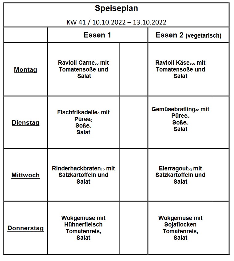 Speiseplan: Mensa Gummersbach – Speiseplan: WERK – MVFG